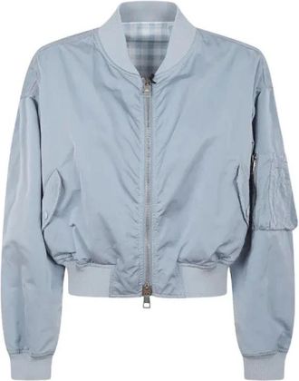 Ermanno Scervino Femme, Vestes, Bleu, Taille: 38 FR Bomber Vestes