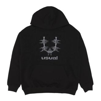 Usual Black Metal Hoodie Sweatshirt - - Sweatshirts & Hoodies - Herren - Schwarzk - XL