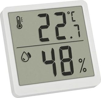 TFA Dostmann Digitales Thermo-Hygrometer Innen, 30.5059.02, Thermometer und Luftfeuchtigkeit, Raumthermometer, für Raumklimakontrolle, Magentisch-zum Stellen, Luft