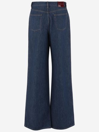 Gucci Womens Jeans 5-Pocket Denim Cotton Trousers