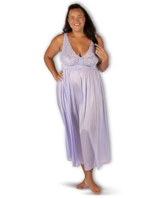 Shadowline Chemise de Nuit &eacute;l&eacute;gante pour Femme (1 pi&egrave;ce), Peri Frost, L