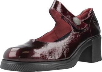 24 Horas 24 HRS - Chaussures en cuir verni à talon confortable - Cuir 24 HRS, Palak Vino, 41 EU