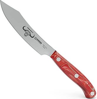 GIESSER seit 1776 - Made in Germany - Spickmesser 10 cm Red Diamond, PremiumCut Office No 1, Officemesser Acryl rot, rostfrei, deutsches scharfes Messer