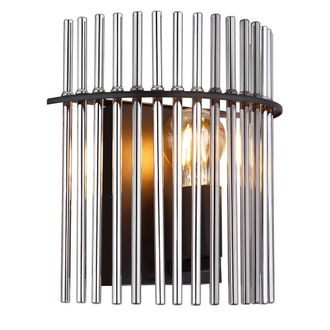 Globo Lighting Globo Wandleuchte Wandlampe Schlafzimmerleuchte Metall rauchfarben Glas 1-Flammig