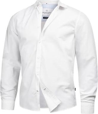 Kronstadt Hommes KSJohan Oxford Shirt | Chemise à Manches Longues en 100% Coton Offwhite S