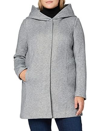 Only Carmakoma Carsedona Light Coat OTW Manteaux pour Femme - Gris - XL