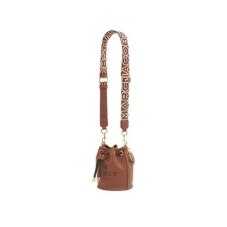 Marc Jacobs Femme, Sacs, Brun, Taille: ONE Size The Thin Outline Logo Webbing Strap
