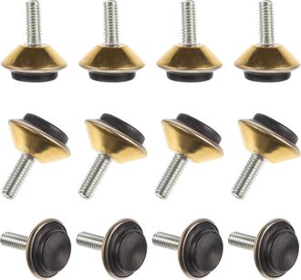 Artibetter Healeved Verstellbarer M&ouml;belnivellierer Metall Rutschfester Nivellierfu&szlig; H&ouml;henverstellbare M&ouml;belf&uuml;&szlig;e mit Kratzsch&uuml;tzender Unterseite M&ouml;belzubeh&ouml;r f&uuml;r 