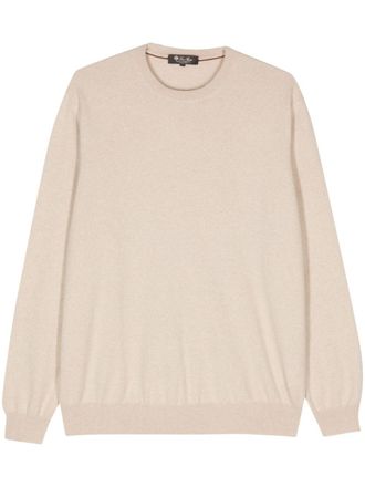 Loro Piana Gestrickter Kaschmirpullover - Nude