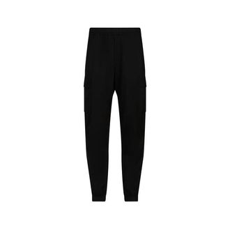 Stone Island Pantalon cargo &agrave; taille et cheville &eacute;lastiqu&eacute;es en coton m&eacute;lang&eacute;