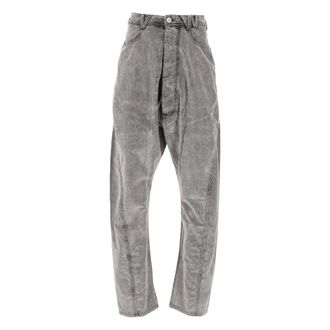 Vivienne Westwood Pantalon en cuir - Homme - Jeans - Gris - Taille: L