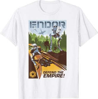 Star Wars Endor Defend The Empire Collage Poster T-Shirt