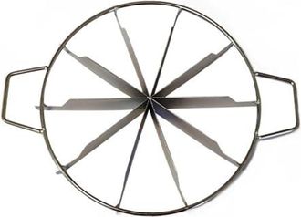 Generic Coupe-pizza en acier inoxydable, s&eacute;parateur de g&acirc;teau avec poign&eacute;e lat&eacute;rale, s&eacute;parateur de cr&ecirc;pes, presse &agrave; tarte, trancheuses &agrave; g&acirc;teau portables pour