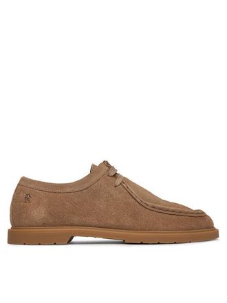 Tommy Hilfiger Halbschuhe Lightweight Suede Apron Toe FW0FW09262 Beige