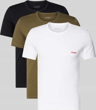HUGO BOSS Regular Fit T-Shirt Set aus reiner Baumwolle im 3er-Pack