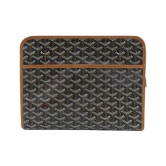 Goyard Pre-owned Jouvence Coated Canvas Clutch Bag - - Pre-owned - Damen - Schwarzk - ONE SIZE