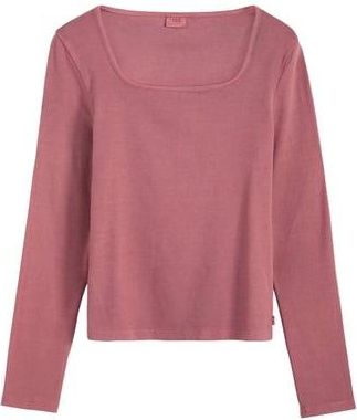 Levi's T-shirt droit manches longues en coton m&eacute;lang&eacute;