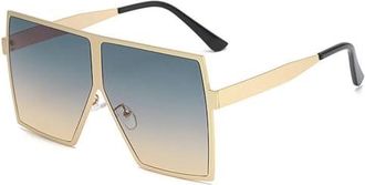 Generic Lunettes De Soleil Tendance Unisexes, Monture Carr&eacute;e En M&eacute;tal, Style Carr&eacute;, Id&eacute;ales For Le Sport En Ext&eacute;rieur, Les Trajets Quotidiens Et Les Soir&eacute;es.(