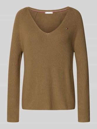 Tommy Hilfiger Regular Fit Strickpullover aus reiner Baumwolle
