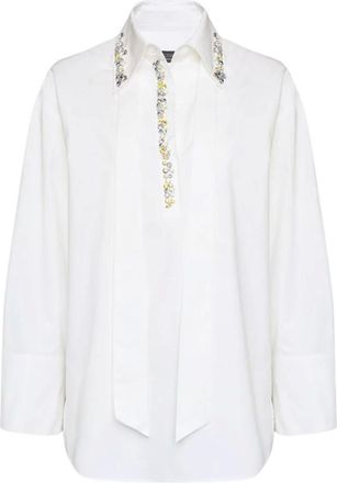 Elena Miro Femme, Blouses et Chemises, Blanc, Taille: 40 FR Camicia