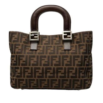 Fendi Sac cabas Pre-owned en toile - Femme - Pre-owned - Brun - Taille: ONE Size