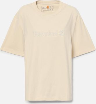 Timberland Lush Kurzarm-T-Shirt f&uuml;r Damen in Beige, Damen, Beige, Gr&ouml;&szlig;e