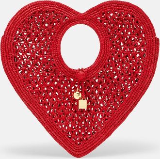 Jacquemus Schultertasche Spiaggia Coeur Small
