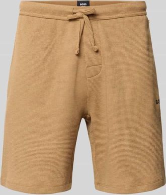 HUGO BOSS Regular Fit Sweatshorts aus Baumwoll-Mix