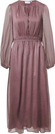 Comma Maxikleid Kleid Feminines langes Kleid aus strukturiertem Chiffon