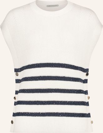 Betty&Co Betty&Co Pullunder Mit Pailletten weiss
