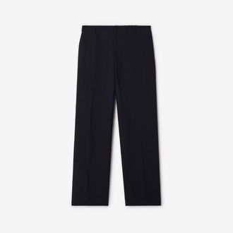 Burberry Pantalon de costume en coton et lin, Size: 50
