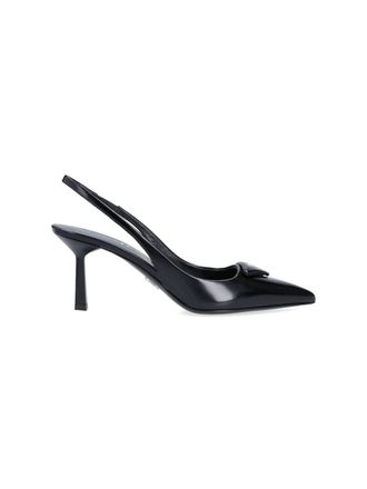 Prada Pumps Slingback Logo
