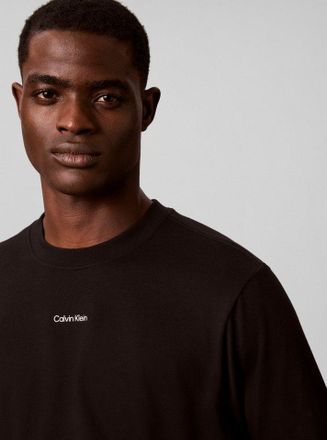 Calvin Klein Langarmshirt EASY 20S RETRO CALVIN BACK Regular fit mit Markenprint