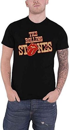 THE ROLLING STONES The Rolling Stones Wild West Logo T-Shirt, Noir (Black Black), Medium Homme