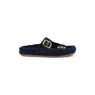 Chlo&eacute; Suede Sandal - Femme - Chaussures - Bleu - Taille: 36 EU