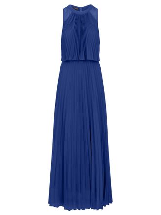 Apart Fashion APART Abendkleid mit lose fallendem Sonnenplissee Part bis zur Taille, Royalblau, 40