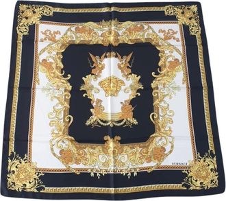 Versace Femme, Accessoires, Multicolore, Taille: ONE Size Barocco Silk Scarf