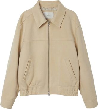 Dunst unisex, Sport, Beige, Taille: M Blouson &agrave; col en su&eacute;dine alternative