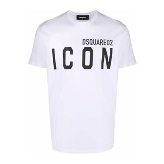 Dsquared2 Icon Grafik T-Shirt - - Tops - Herren - Wei&szlig; - XL