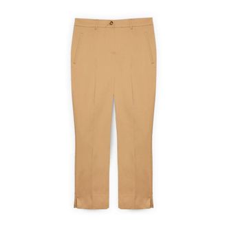 Fiorella Rubino New York Stretch Cotton Hosen - - Trousers - Damen - Braun - M