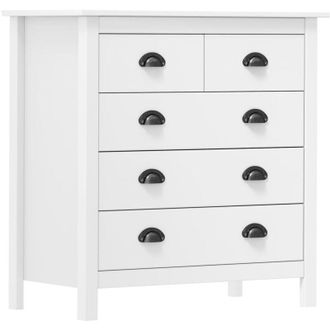 vidaXL Buffet Hill Blanc 79x40x80 cm Bois de pin solide