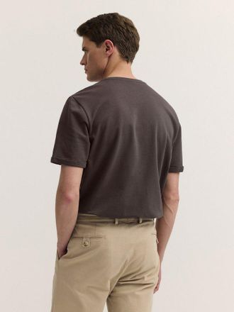 Bugatti T-Shirt Oversized Fit Oversized Fit Baumwolle Rundhals Brustprint