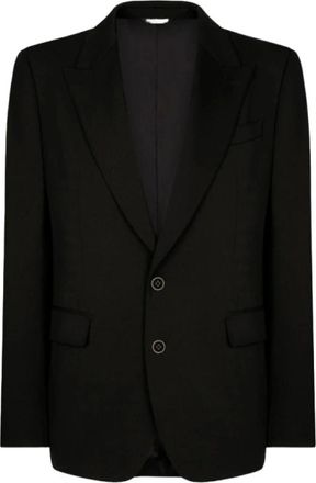 Dolce & Gabbana Homme, Vestes, Noir, Taille: M Peak Lapel Double Breasted Jacket