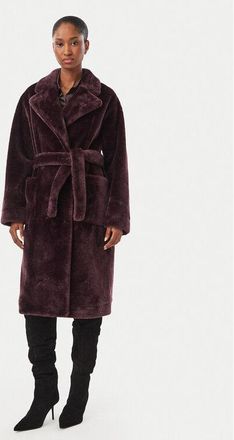 Marella Pelzmantel Alaggio 2623456065 Dunkelrot Regular Fit