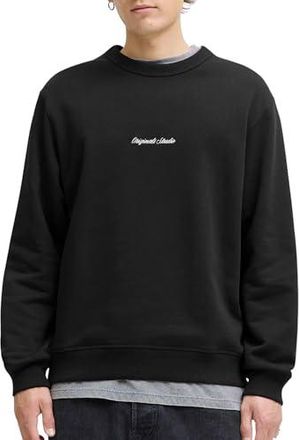 Jack & Jones Jornorrebro EMB Sweat Crew Noos pour Homme, Noir, XL