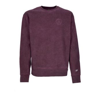 HUF Galaxies Faded Crewneck Sweatshirt Wine - - Sweatshirts & Hoodies - Herren - Rot - S