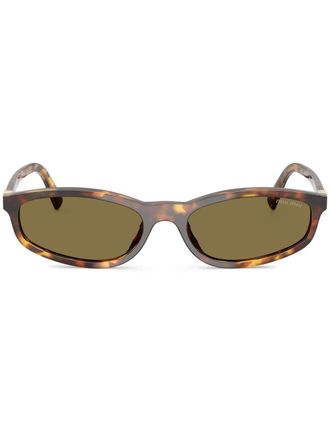 Miu Miu Eyewear Sonnenbrille in Schildpattoptik - Braun