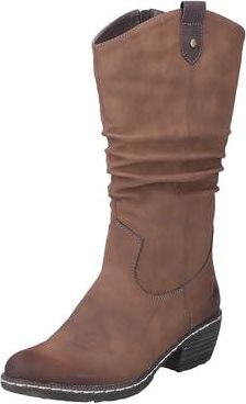 Rieker Femme 93775 Botte mi-Mollet, Marron, 36 EU