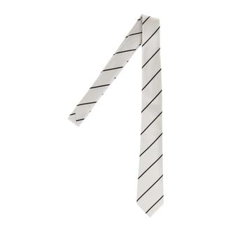 Tom Ford Bestickte Seidenkrawatte - - Accessories - Herren - Wei&szlig; - ONE SIZE