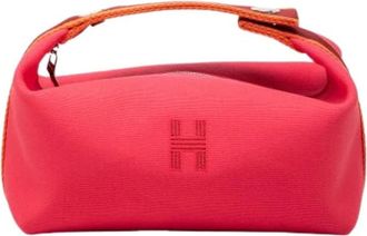 Herm&egrave;s Pre-owned Bride-A-Brac Canvas Pouch - Femme - Pre-owned - Rose - Taille: ONE Size